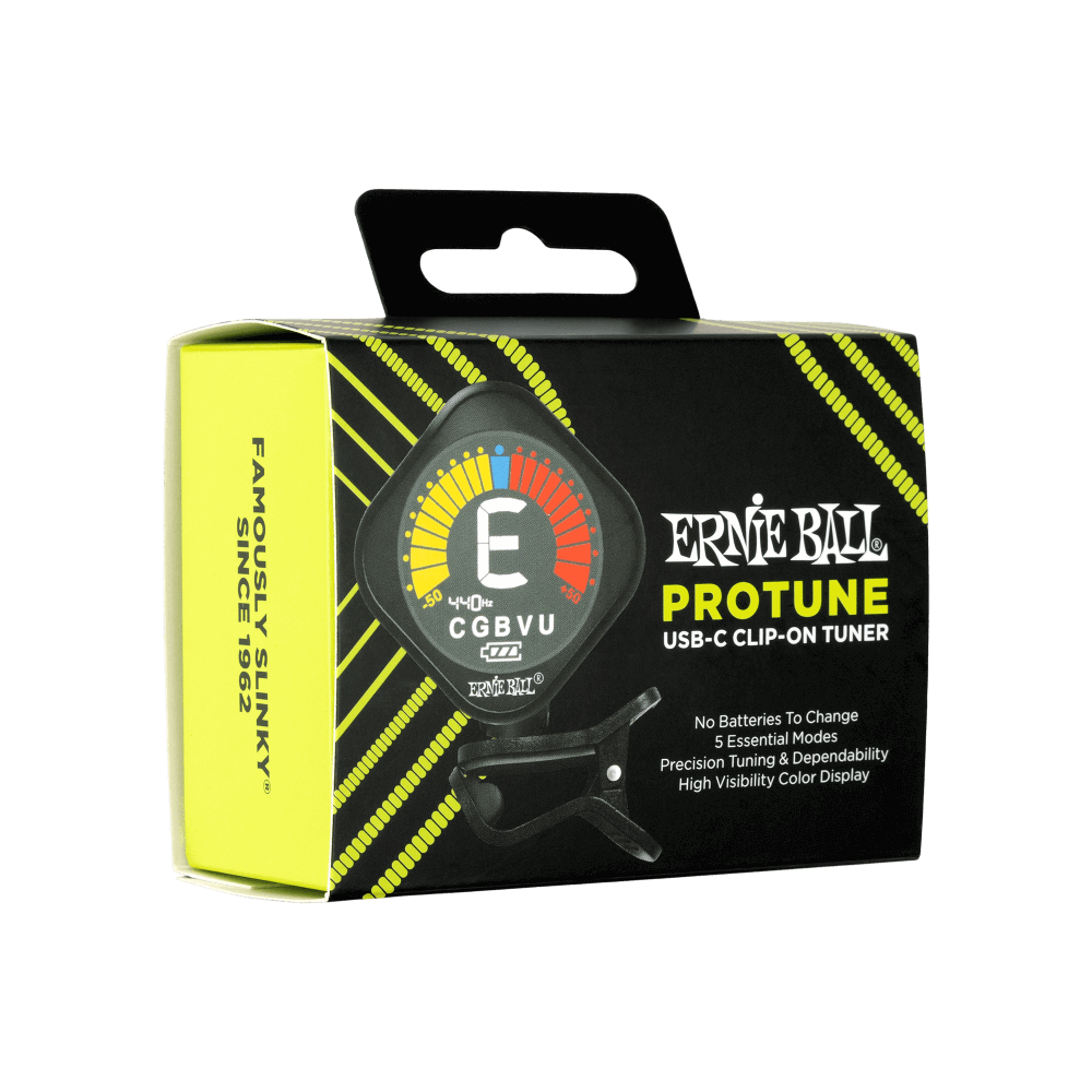 Ernie Ball ProTune USB-C Rechargeable Clip-on Tuner – Northerner Guitars